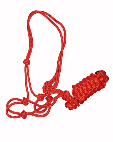 Black Rope Halter with Lead – Saddles World